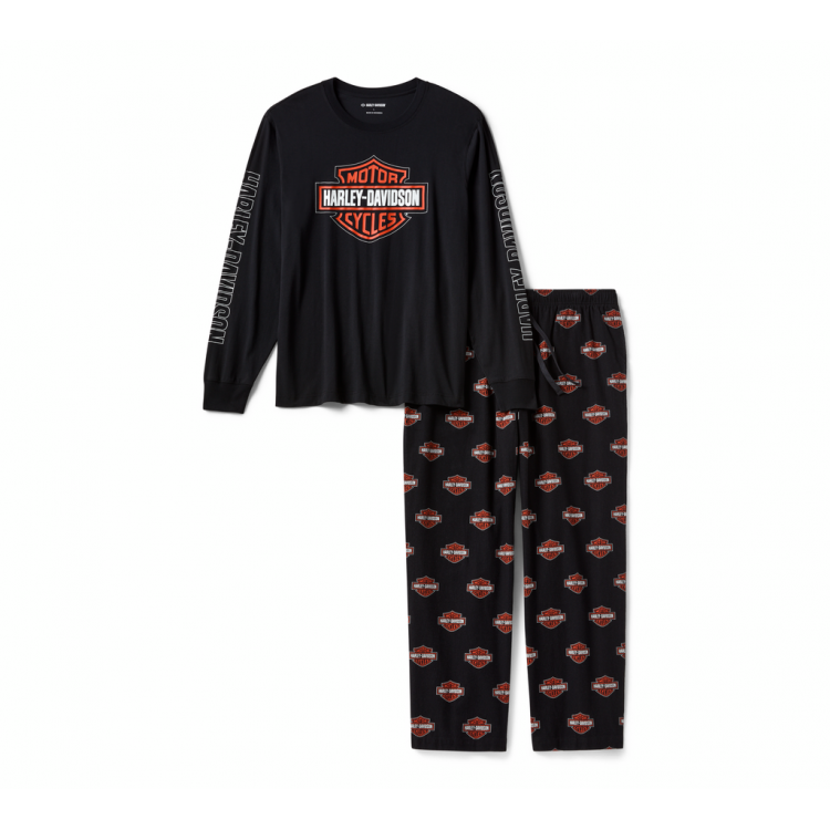 Піжама чоловіча PAJAMA SET-KNIT/WOVEN,BLACK розмір M 96792-25VM/000M ...