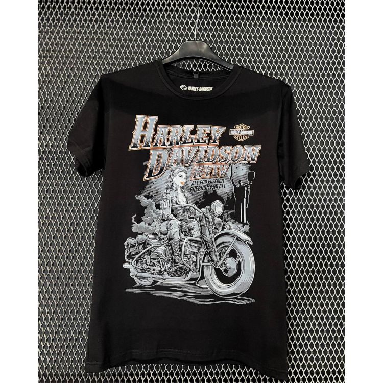 Футболка Harley-Davidson Kyiv Black and White розмір L DMTBL23KV-VM ...